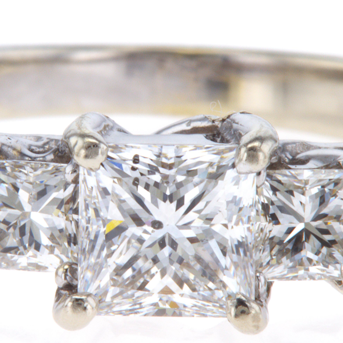 Estate 14K Diamond Princess Cut Wedding Set – The Gem Lab